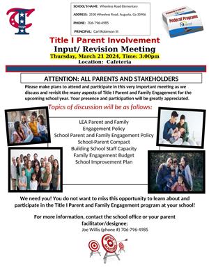 Wheeless Road Elementary School / Homepage